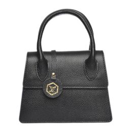 Luisa Vannini Schwarz Rindsledertasche