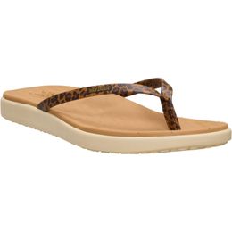 HEYDUDE Maui Breeze Polyurethan Damen Tan Leopard Flip-Flops