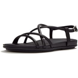 fitflop Gracie Kristallleder Damen Sandalen Schwarz