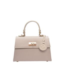 Luisa Vannini Beige Rindsledertasche