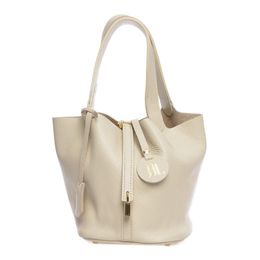 Anna Luchini Beige Rindsledertasche