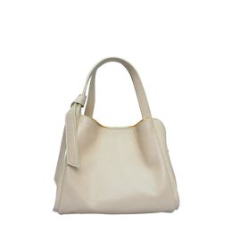 Anna Luchini Beige Rindsledertasche