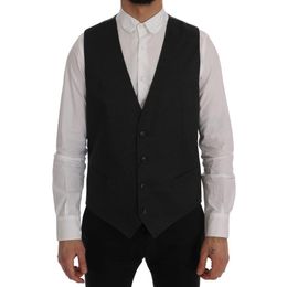 Dolce & Gabbana Herren Wolle Weste Klassisch V-Ausschnitt