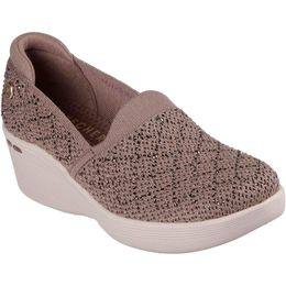 Skechers Pier-Lite My Reflection Polyester Damen Mocha Sneaker