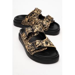 Milana Leder Double‑Strap Sandale (Women)