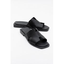 Jez Leder Slide Sandale (Women)