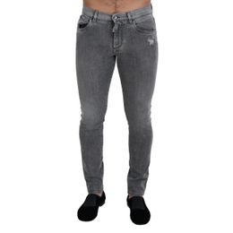 Dolce & Gabbana Schlanke Passform Zerrissene Jeans