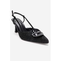 Levia Geflochtener Slingback-Pump mit spitzer Zehenpartie