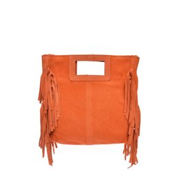 Anna Luchini Orange Rindsledertasche