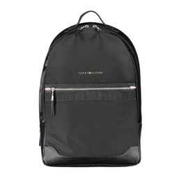 Tommy Hilfiger Rucksack Schwarzer Nylon-Rucksack
