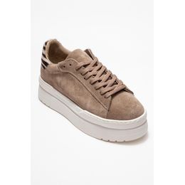 Anabel Leder Plateau Turnschuhe Damen