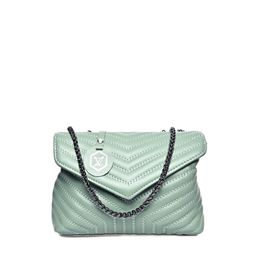 Luisa Vannini Gr&uuml;n Rindsledertasche