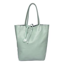 Roberta M Gr&uuml;n Rindsledertasche