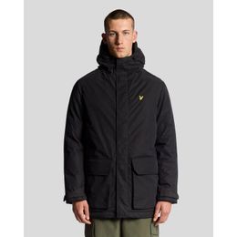 Lyle & Scott Lyle & Scott Schwerer Parka mit Kapuze &ndash; Schwarz