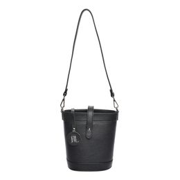 Anna Luchini Schwarz Rindsledertasche
