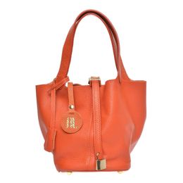 Anna Luchini Orange Rindsledertasche