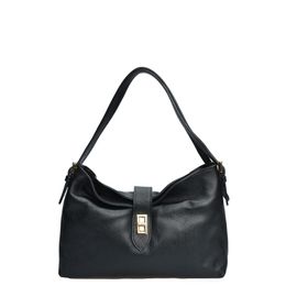 Anna Luchini Schwarz Rindsledertasche