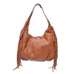 Isabella Rhea Braun Rindsledertasche