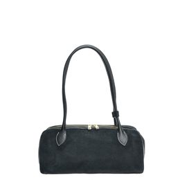 Anna Luchini Schwarz Rindsledertasche