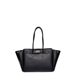 Isabella Rhea Schwarz Rindsledertasche