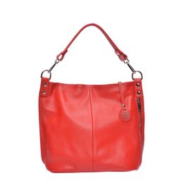 Roberta M Rot Rindsledertasche
