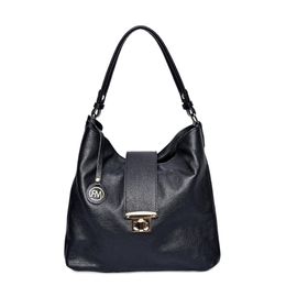 Roberta M Schwarz Rindsledertasche