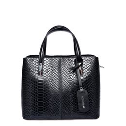 Roberta M Schwarz Rindsledertasche