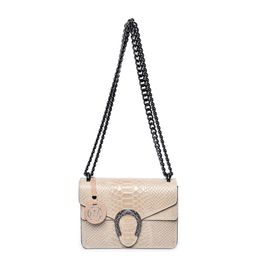 Roberta M Beige Rindsledertasche