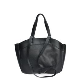 Anna Luchini Schwarz Rindsledertasche