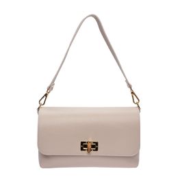 Roberta M Beige Rindsledertasche