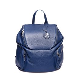 Luisa Vannini Blau Rindsledertasche
