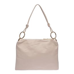 Luisa Vannini Beige Rindsledertasche