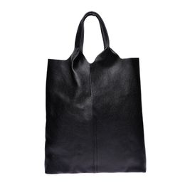 Anna Luchini Schwarz Rindsledertasche