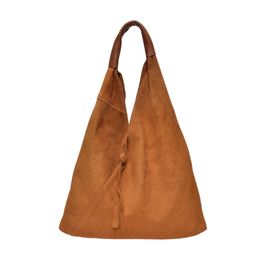 Anna Luchini Braun Rindsledertasche