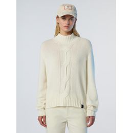 North Sails Pullover Stehkragen mit Maxi-Zopfstrick