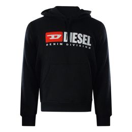 Schwarzer Hoodie Mit Diesel-division-logo