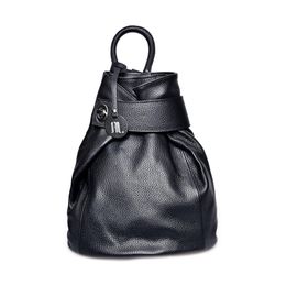Anna Luchini Schwarz Rindsledertasche