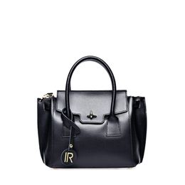 Isabella Rhea Schwarz Rindsledertasche