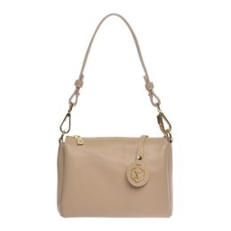 Luisa Vannini Beige Rindsledertasche