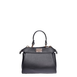 Roberta M Schwarz Rindsledertasche