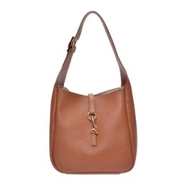 Anna Luchini Braun Rindsledertasche