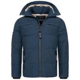 Alessandro Salvarini Herren Winter Steppjacke AS-334 mit gef&uuml;tterter Kapuze