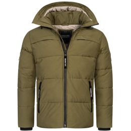 Alessandro Salvarini Herren Winter Steppjacke AS-334 mit gef&uuml;tterter Kapuze