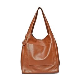Isabella Rhea Braun Rindsledertasche