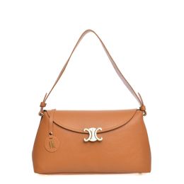 Anna Luchini Braun Rindsledertasche
