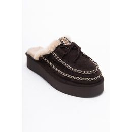 Yalina Leder-Platform-Mokassin-Slipper