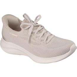 Skechers Ultra Flex 4.0 Textile Damen Natural Standard Sneakers