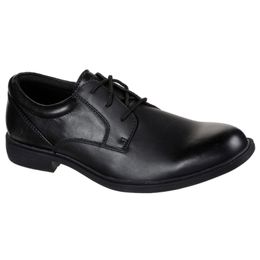 Skechers Dreston Rasmiss Leder Herren schwarze Standard Schn&uuml;rschuhe