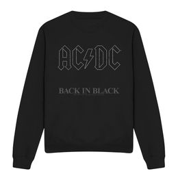 ACDC AC/DC - "Back In Black" Sweatshirt f&uuml;r Herren/Damen Unisex (Schwarz)
