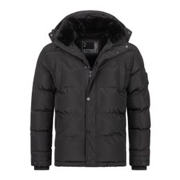 Alessandro Salvarini Herren Winterjacke AS-326 mit Teddyfell & abnehmbarer Kapuze